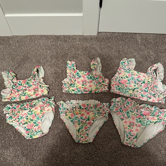 Janie and Jack | Swim | Janie And Jack Floral Kids Swim Bikinis Pink ...
